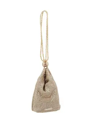Cult Gaia CULT GAIA Mini Beaded Shoulder Bag Gold