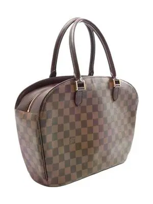 LOUIS VUITTON 2004 Saria Damier Ebene Tote Bag - Brown