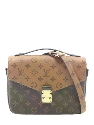 LOUIS VUITTON Louis Vuitton Monogram Reverse Pochette Metis Shoulder Bag Brown