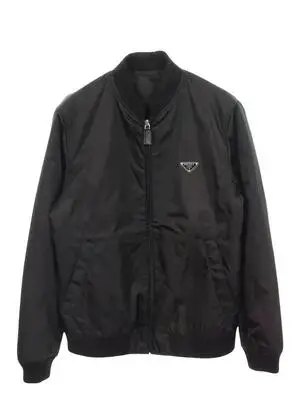 Prada Re-nylon Bomber Jacket - Black