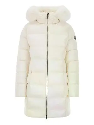 COLMAR Hooded Quilted Coat - Neutrals