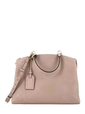 LOUIS VUITTON Louis Vuitton Grand Palais Handbag Monogram Empreinte Giant Shoulder Bag Neutrals