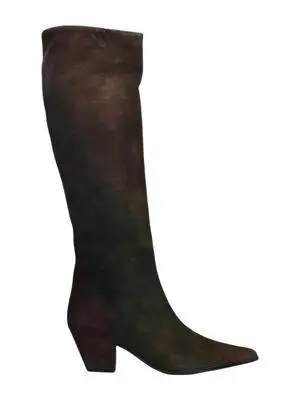 Roberto Festa Fredine Suede Pointed-toe Knee-high Boots - Brown