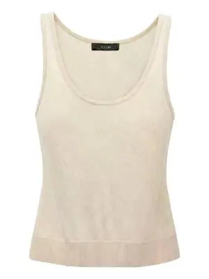 TOCCIN Lani Scoop-neck Tank Top - Neutrals