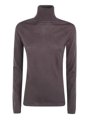 D.exterior Roll Neck Wool Knit - Brown