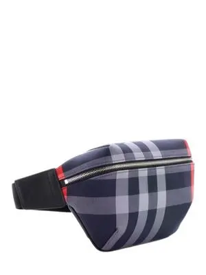 Burberry Sonny House Check Canvas Belt Bag - Black