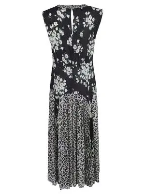 Rixo Coralie Floral-print Midi Dress - Black