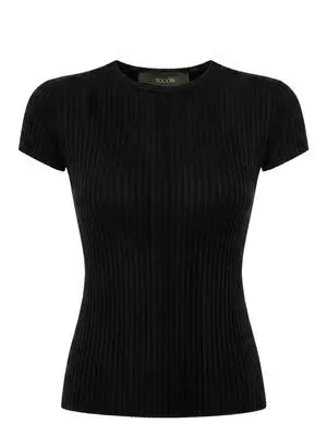 TOCCIN Toccin Matilda Ribbed T-Shirt Black