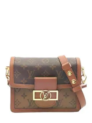 LOUIS VUITTON Mini Dauphine Monogram Shoulder Bag - Brown