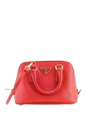 Prada Prada Promenade Bag Saffiano Leather Mini Crossbody Bag Red