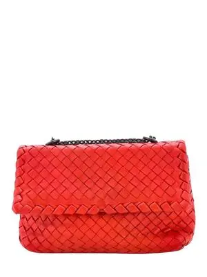 Bottega Veneta Olimpia Intrecciato Nappa Baby Crossbody Bag - Red