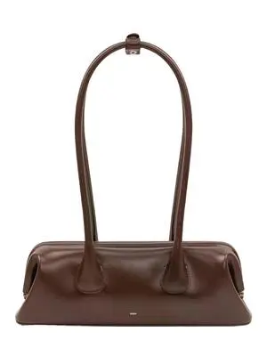 OSOI Boat Wide Mini Leather Shoulder Bag - Brown