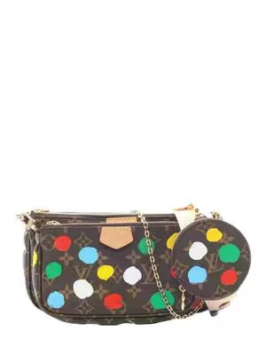 LOUIS VUITTON X Yayoi Kusama Pochette Accessoires Monogram Shoulder Bag - Brown