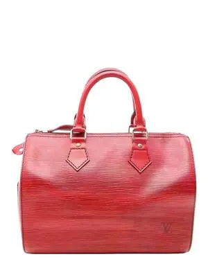 LOUIS VUITTON 1992 Speedy 25 Tote Bag - Red