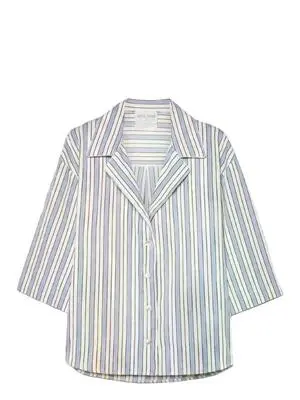 FORTE_FORTE Striped Shirt - White