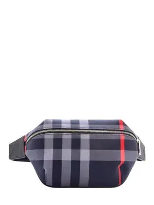 Burberry Sonny House Check Canvas Belt Bag - Black