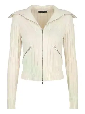 TOCCIN Toccin Holly Zip-Front Cardigan