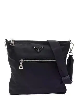 Prada Tessuto Shoulder Bag - Black