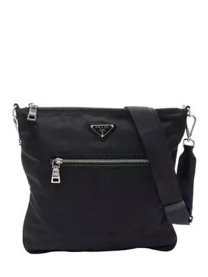 Prada Tessuto Shoulder Bag - Black
