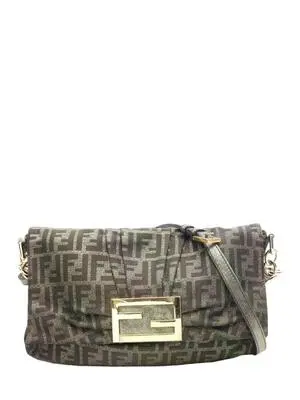 Fendi 2000s Zucca Shoulder Bag - Brown