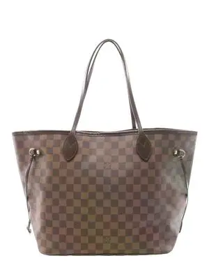 LOUIS VUITTON 2010 Mm Neverfull Damier Ebène Tote Bag - Brown