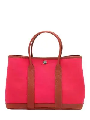 Hermès Toile And Negonda Garden Party 30 Tote Bag - Pink
