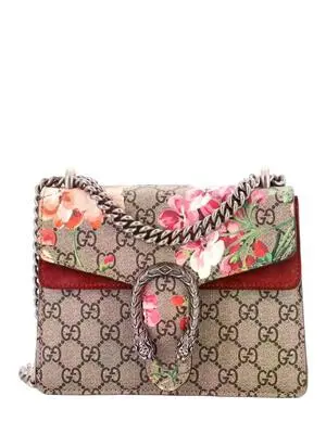 Gucci Gucci Dionysus Bag Blooms Print GG Coated Canvas Mini Shoulder Bag Brown
