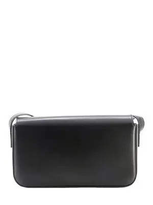 Celine Triomphe East-west Smooth Calfskin Shoulder Bag - Black