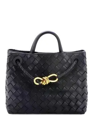 Bottega Veneta Intrecciato Nappa Andiamo Satchel - Black