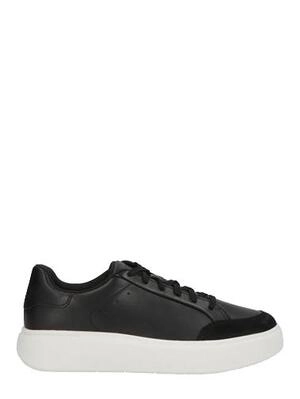 Fitflop Leather Low-top Sneakers With Suede Trims - Black