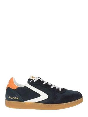 VALSPORT Leather Suede Low-top Sneakers - Navy