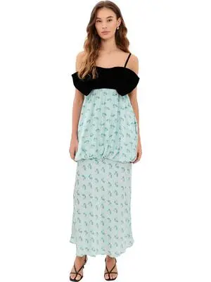 MAUDE CLUB Charlotte Dress - Mint Multi