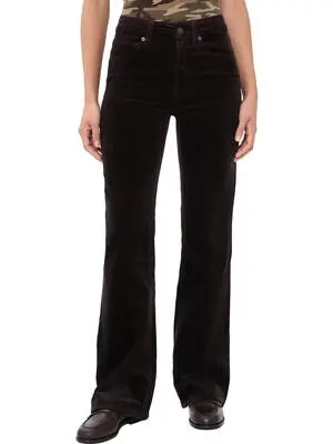 Good American Good Classic Bootcut Corduroy Pants - Espresso