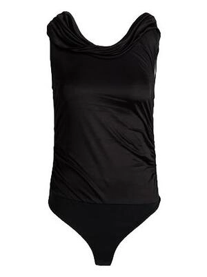 Karl Lagerfeld Acetate Bodysuit - Black