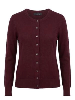 Alpha Studio Geelong Wool Cardigan - Red