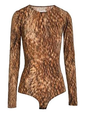 MAISON MARGIELA Polyamide Elastane Bodysuit - Brown