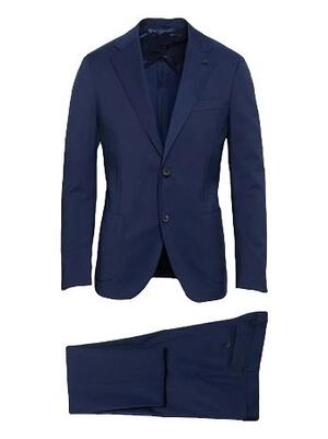 LARDINI Suit Size Polyester, Wool, Elastane - Navy