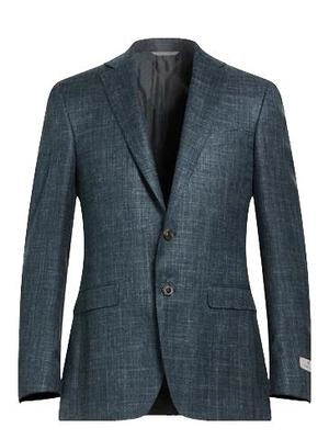 Canali Blazer Deep Teal Size Cashmere, Silk, Linen - Green