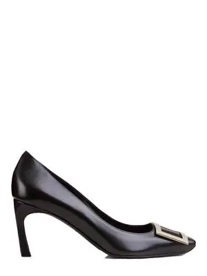 ROGER VIVIER Trompette Buckle Detailed Pumps - Black