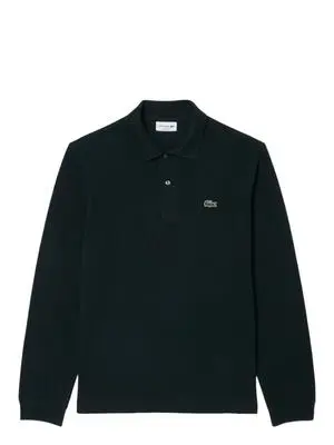 Lacoste Logo Patch Polo Shirt - Black