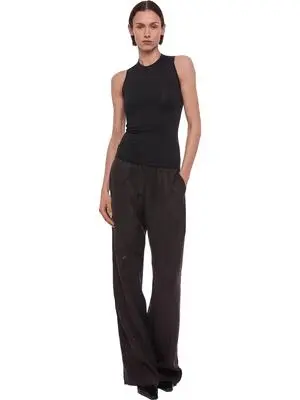 Helmut Lang Helmut Lang Asymmetric Cutout Tank Black
