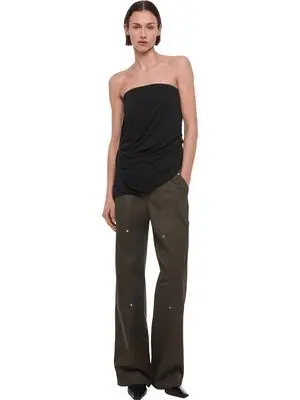 Helmut Lang Helmut Lang Twisted Tube Top Black