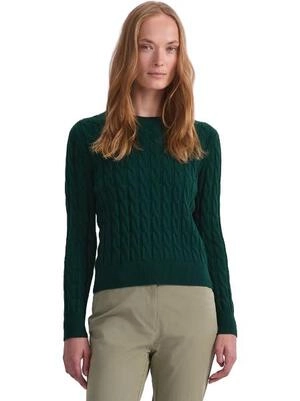 SPORTSCRAFT Merino Cable Knit Jumper - Emerald