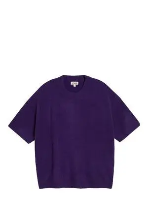 Staud Sorrento Stripe Cashmere Sweater - Amethyst