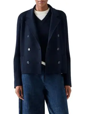 AKRIS Akris Punto Milano Knit Double Breasted Jacket