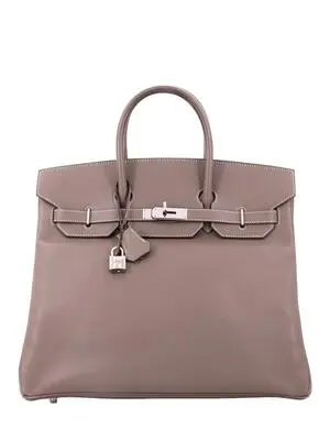 Hermès Hac Birkin Bag Epsom With Palladium Hardware 36 - Grey