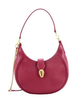 BVLGARI Serpenti Ellipse Crossbody Bag Leather Medium - Purple