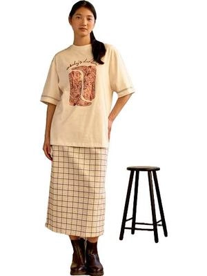 SMWR. BY THE SOMEWHERE CO Nobody's Darlin" Oversized Cotton Tee - Multi