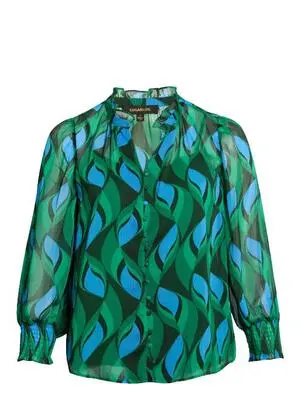 SUGARLIPS Tommie Long Sleeve Top - Emerald-blue