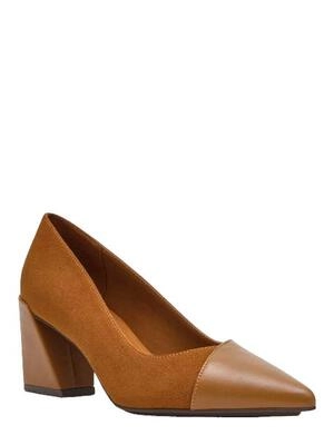 Anne Klein Ravine Pump - Walnut Microsue